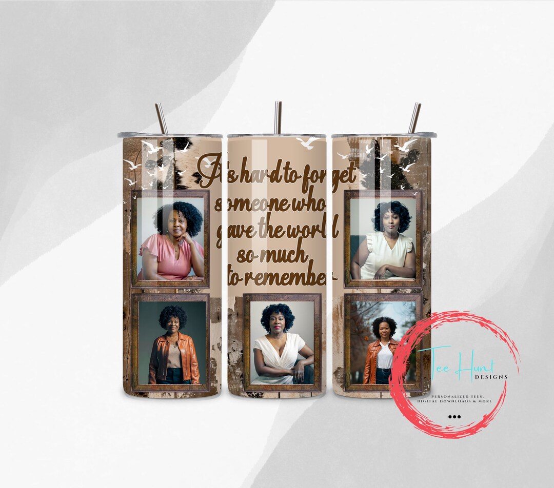 RIP Tumbler Wrap With Pictures, in Loving Memory Photo Tumbler, Mom Dad ...