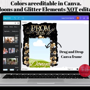 Prom Send off Tshirt Design, DIY Canva Template, Editable 2025 Prom T ...