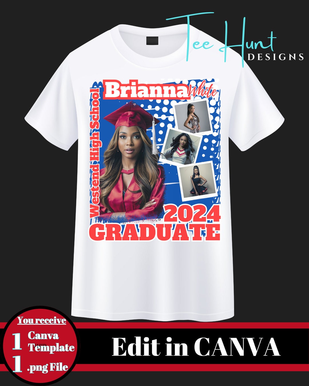 Graduation Shirt Design, 2024 Graduate, Custom Graduate Shirt With ...