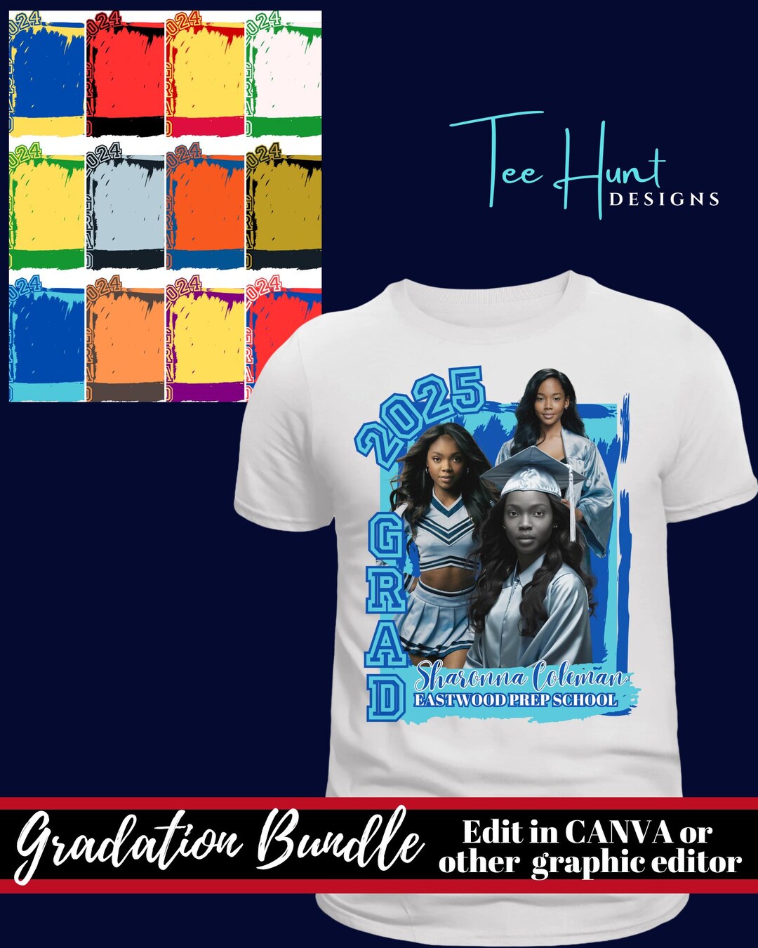 Graduation Tshirt Design, Class of 2025, Custom Graduate Shirt With ...