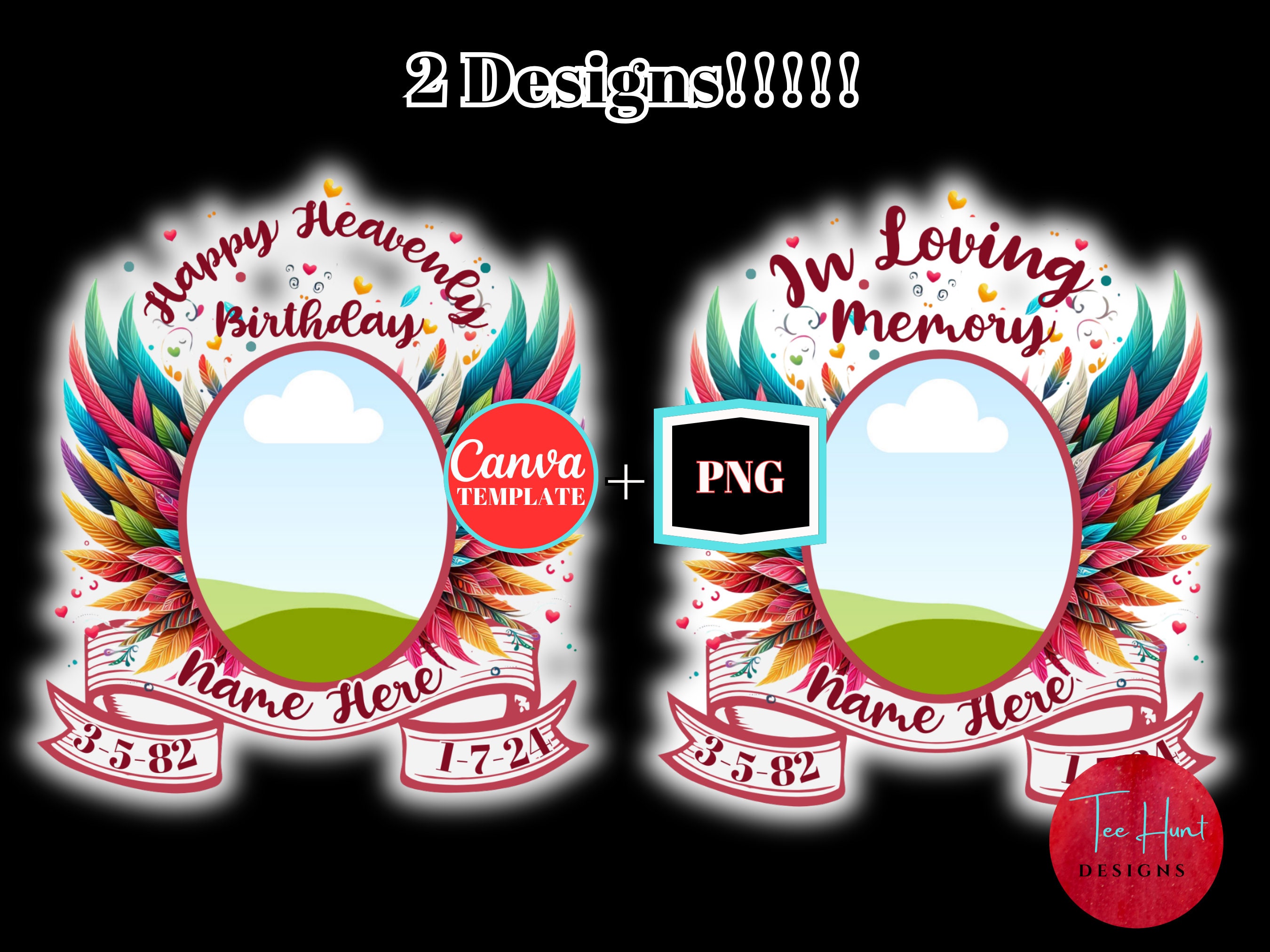 Heavenly Birthday Png, in Loving Memory Png, Memorial Tshirt Design ...