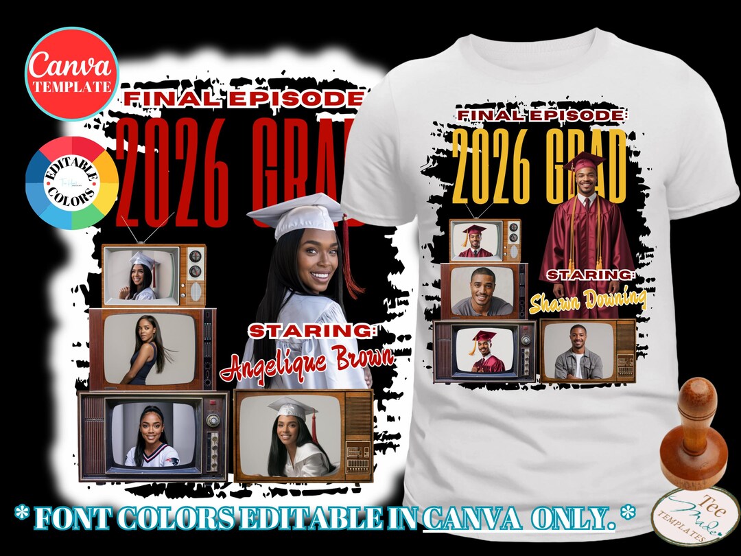 Graduation Shirt Design, 2026 Graduation, Vintage Tvs, Photo Collage ...