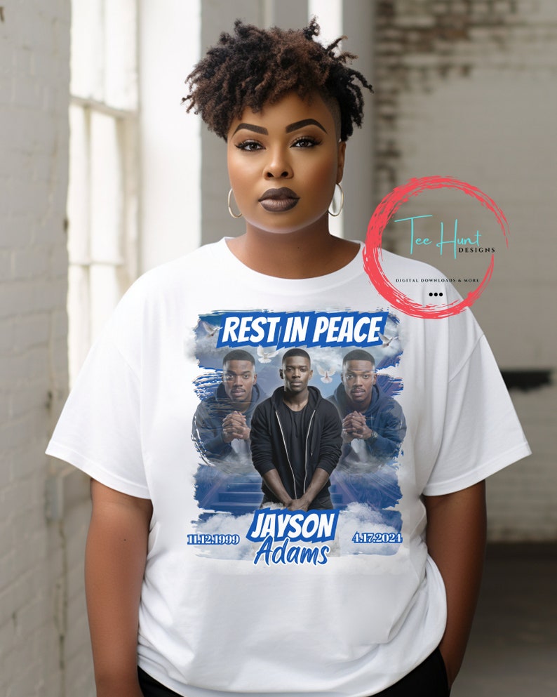 Memorial Tshirt Design, Funeral Shirt, Editable in CANVA, Changeable ...