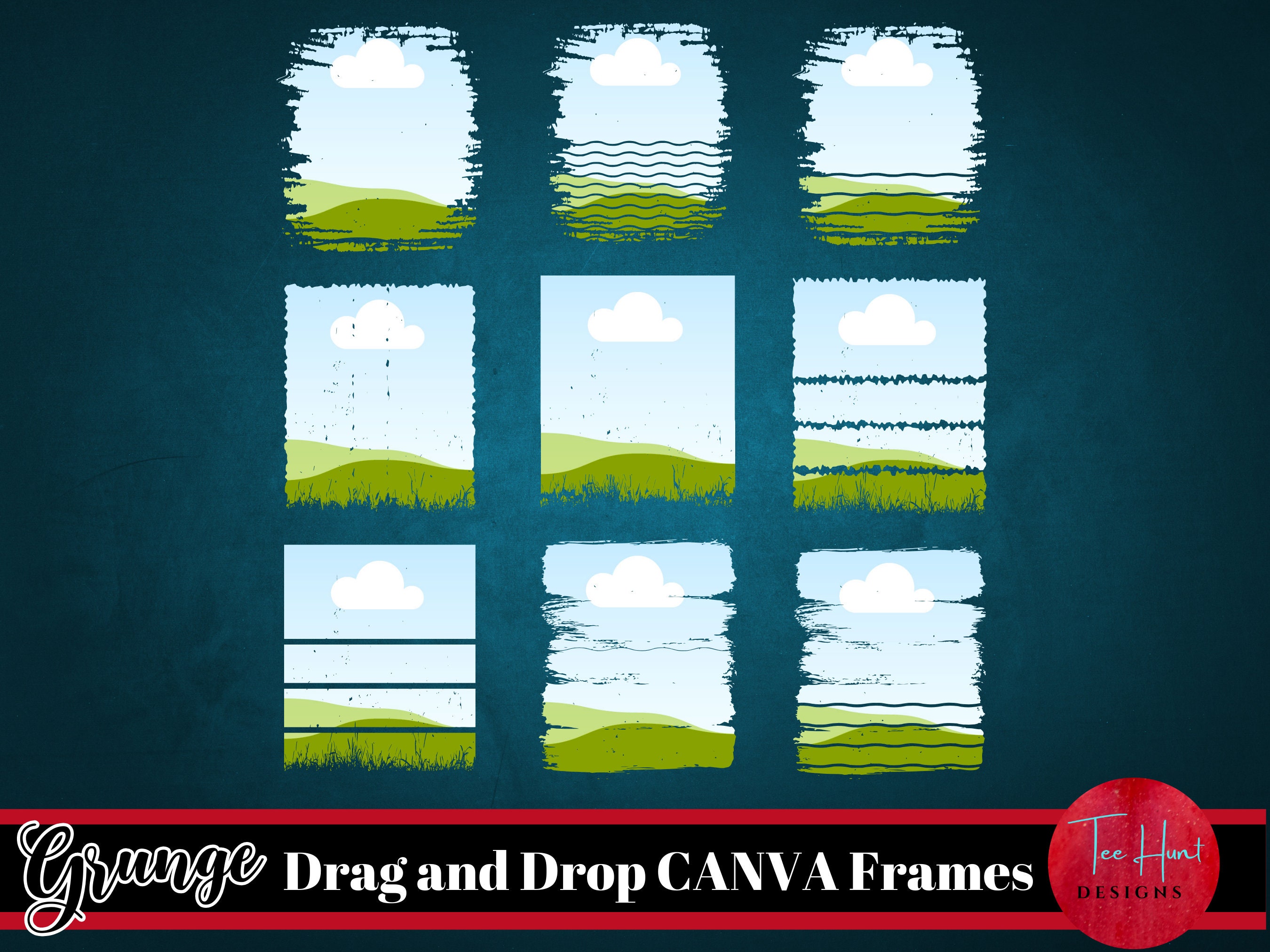Canva Templates, Canva Frames Bundle, Personalized Fames for Canva ...