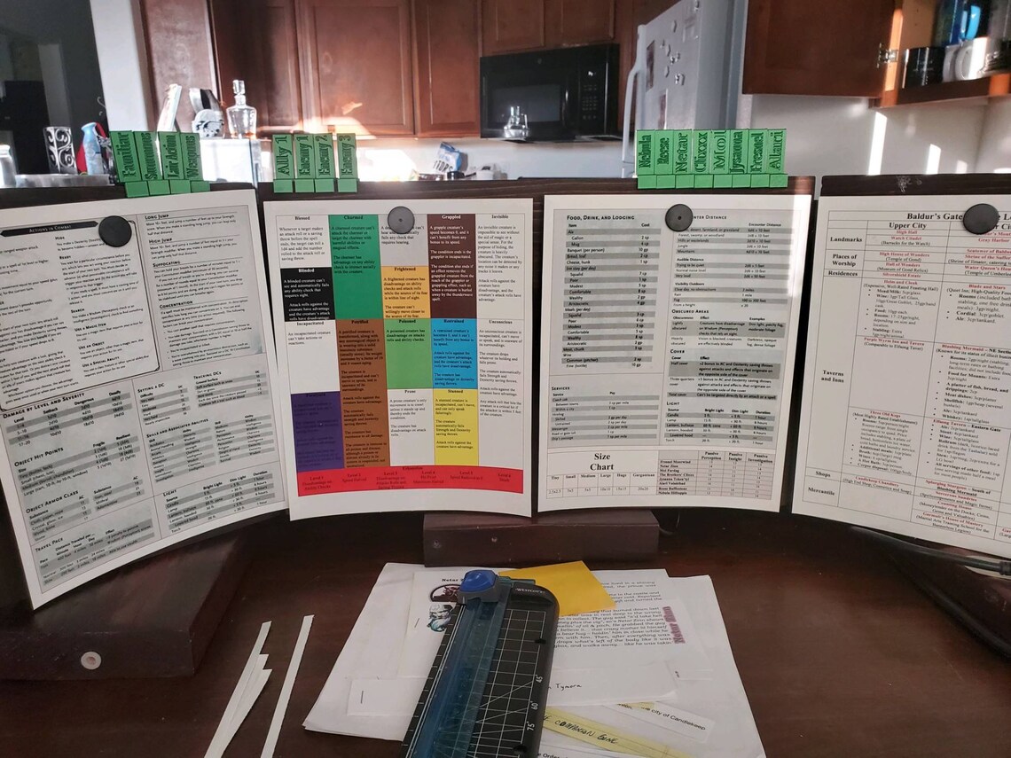 DM Screen Initiative Tracker - Etsy