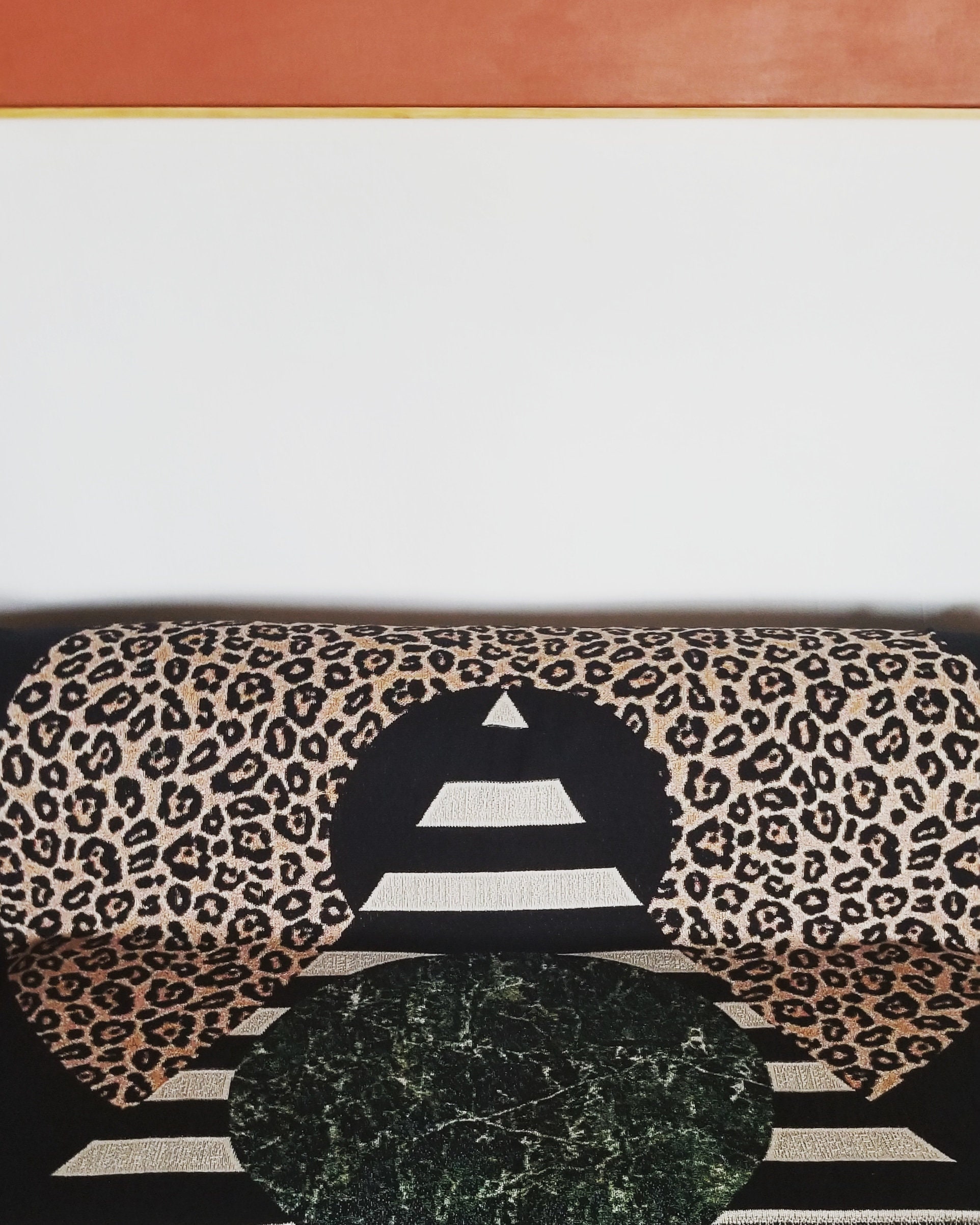 80s Deco Woven Throw Blanket // Black & White Striped // - Etsy