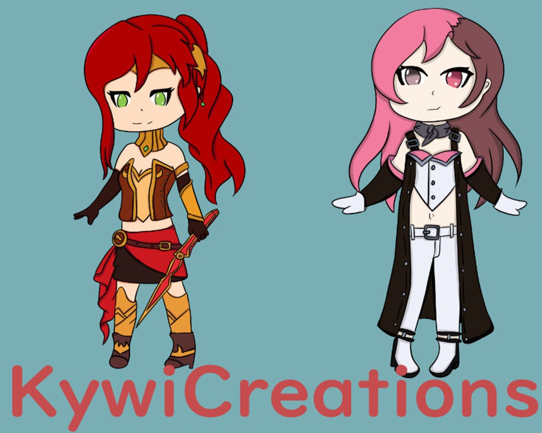 RWBY: Pyrrha & Neo Acrylic Charms - Etsy