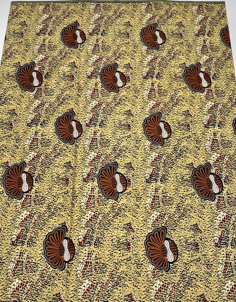 African Ankara Fabric, African Print Fabric ,african Material,bronze ...