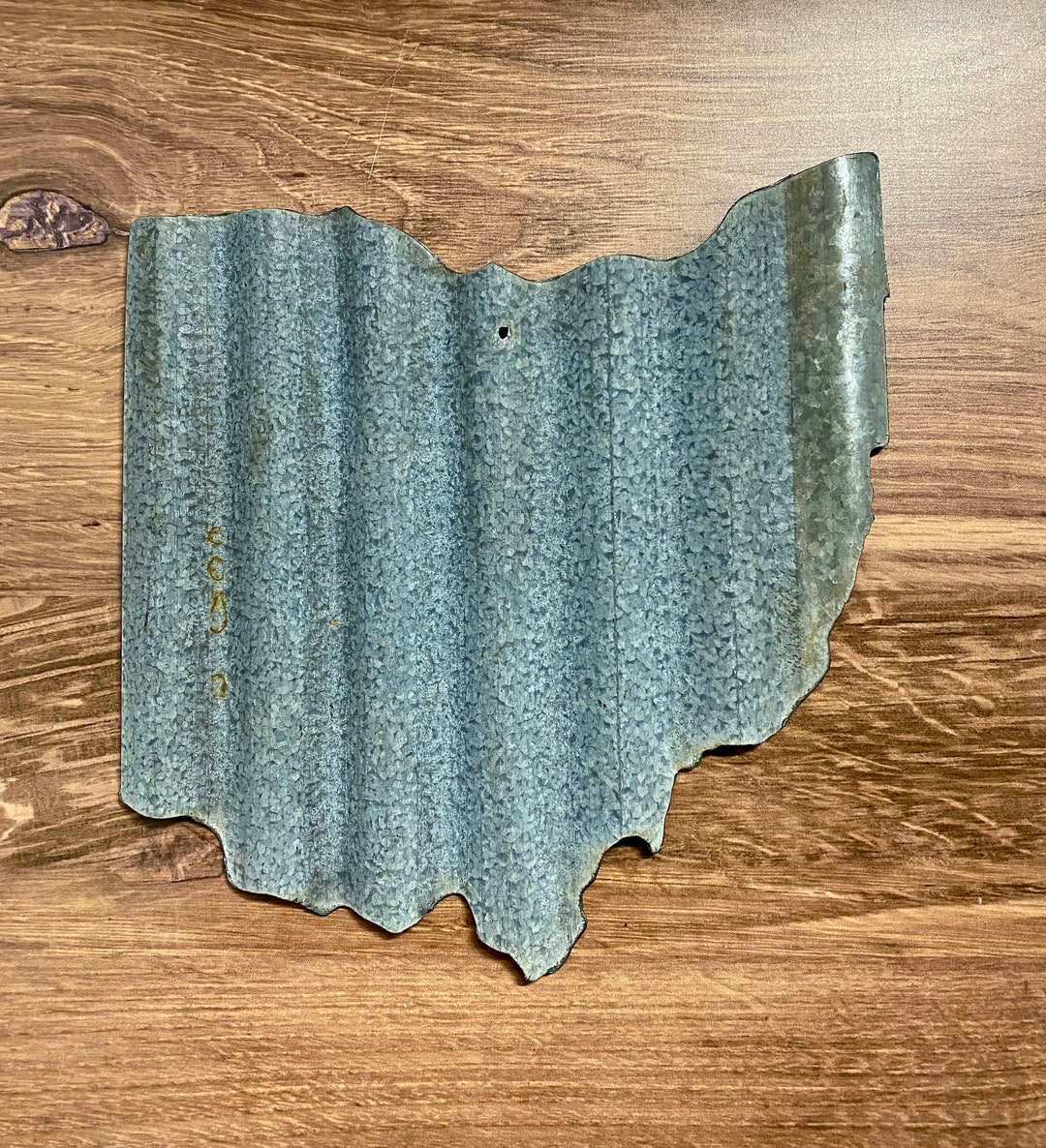 Corrugated Metal State, Ohio State Sign, 9 Inch, Farmhouse Decor, State ...