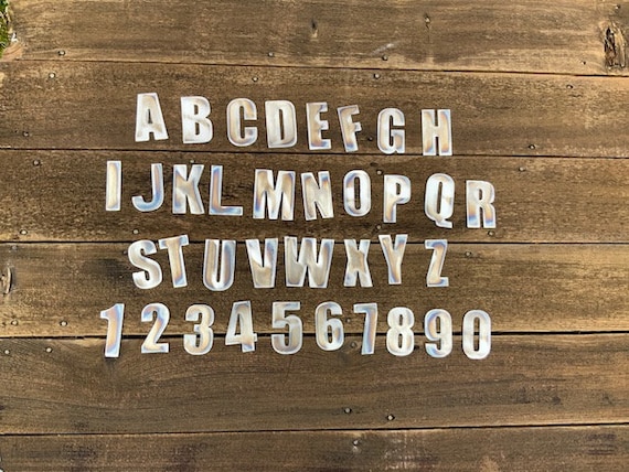 3 Inch Metal Letters/numbers impact Small Metal - Etsy