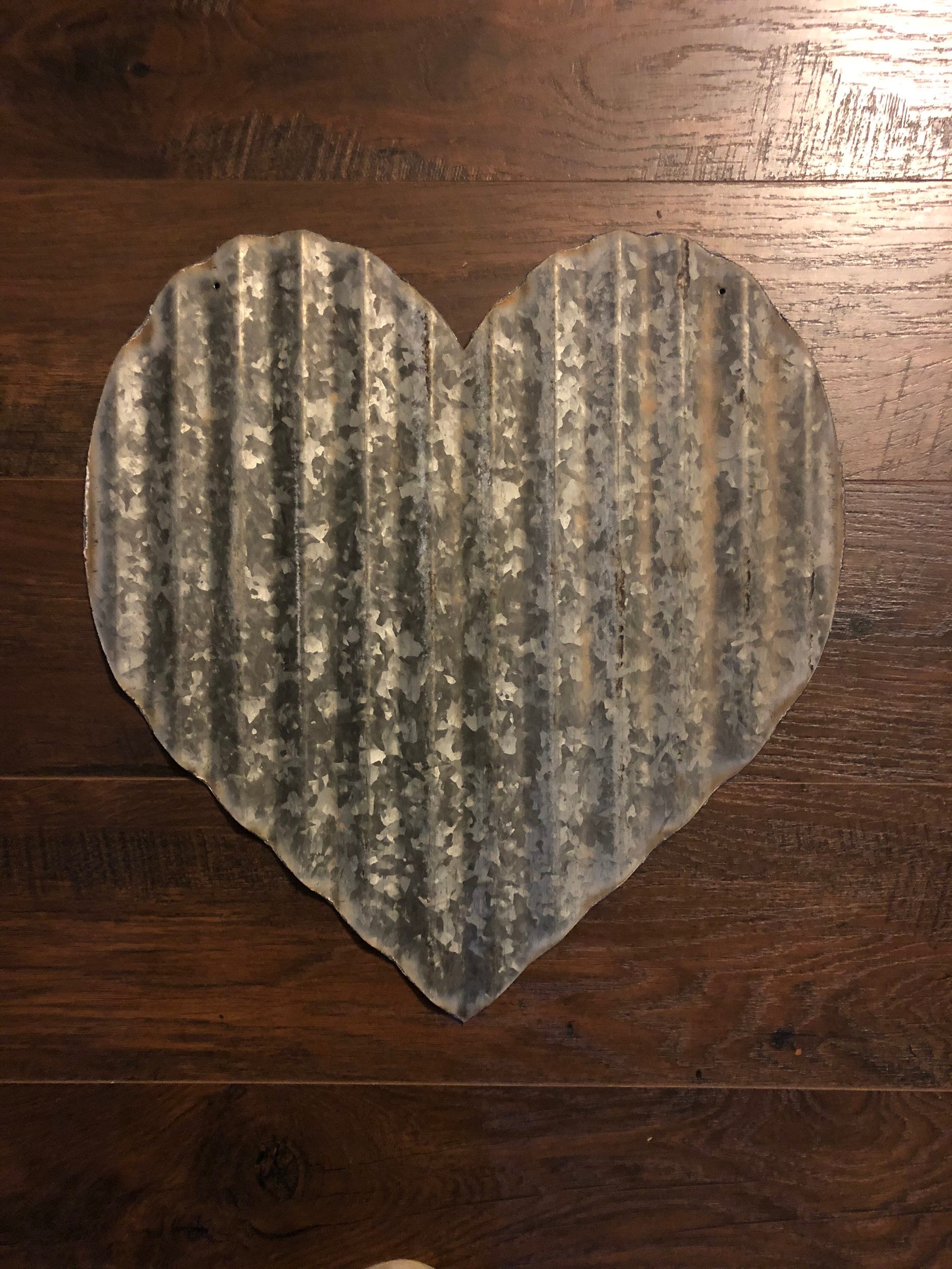 Corrugated Metal Heart (8” - Spring Decor - Valentine Decor- Heart - Etsy