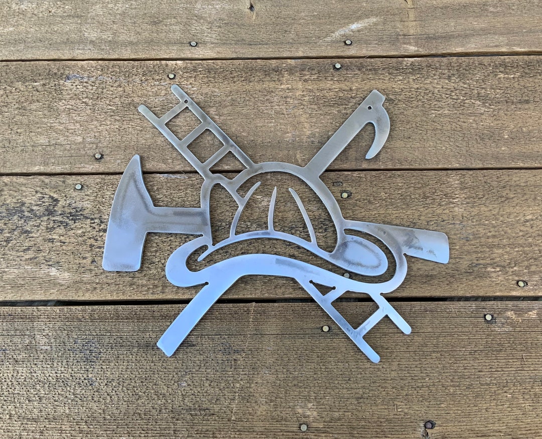 Fire Fighter Emblem, Firefighter Decor, Gift for Firefighter, Fireman ...