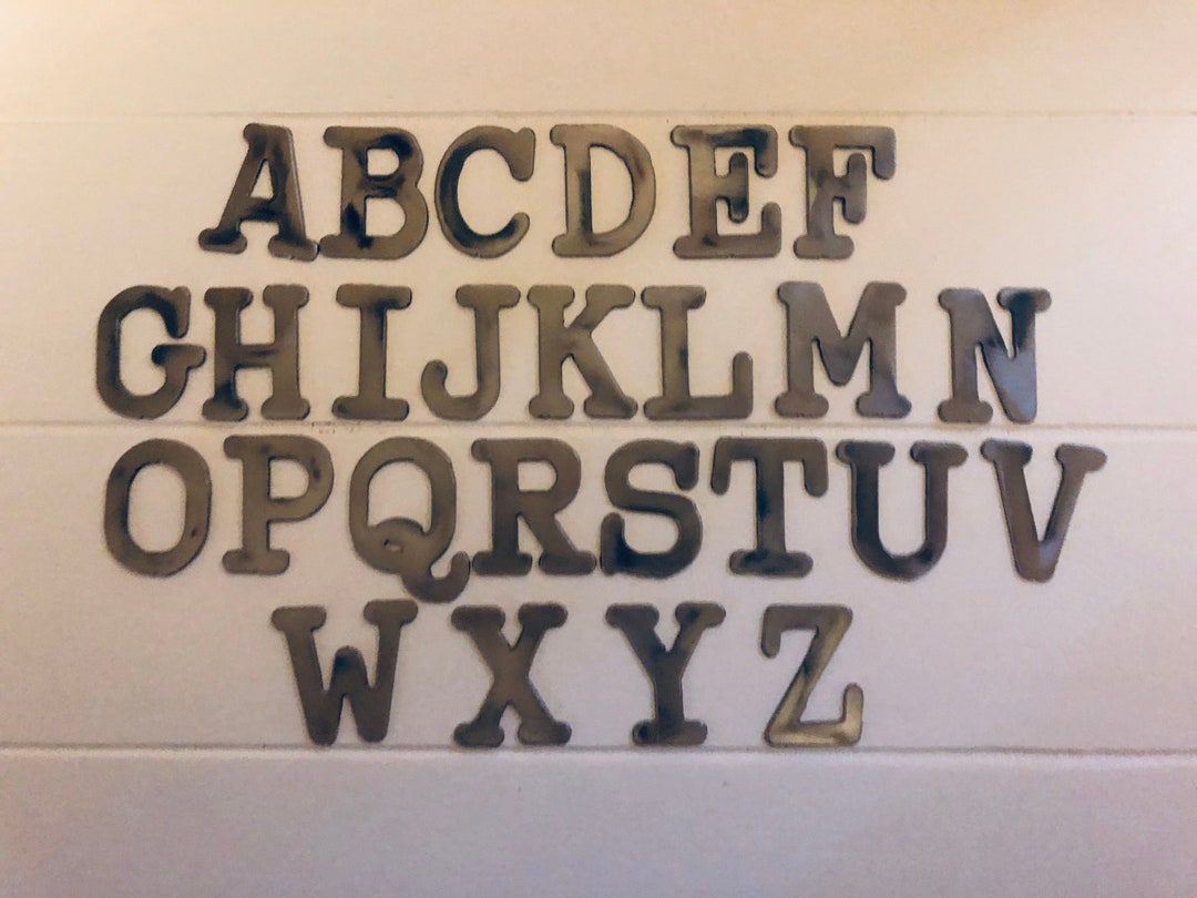 2 Inch Metal Letters and Numbers (typewriter), Small Metal Letters and ...