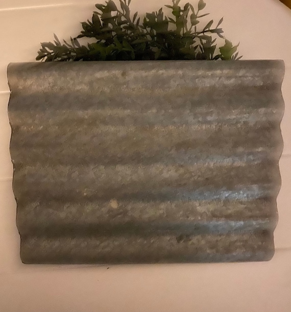 Corrugated Metal Rectangles Rustic Metal Metal Shape 7 X 9 | Etsy
