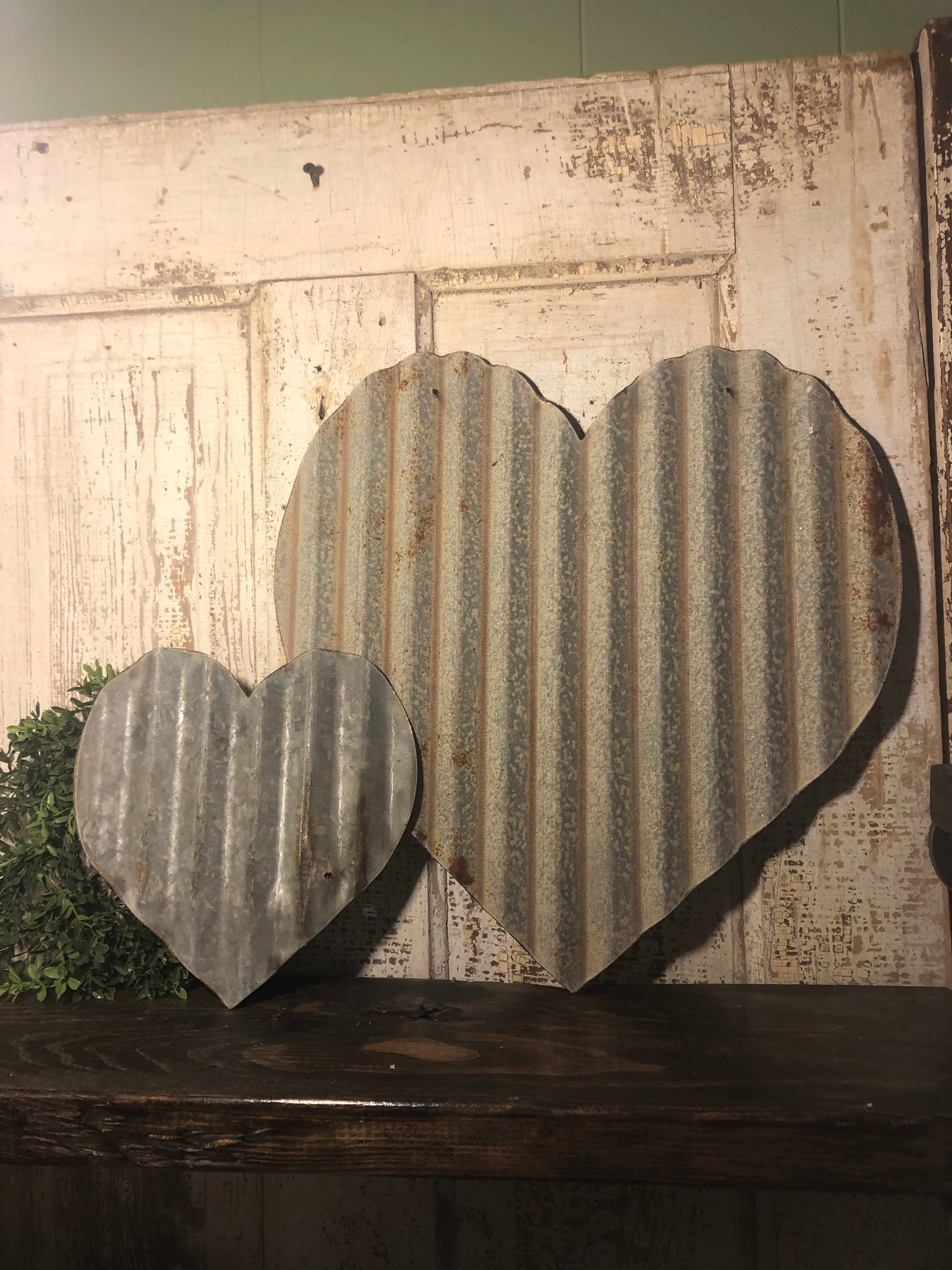 Corrugated Metal Heart (8” - Spring Decor - Valentine Decor- Heart - Etsy