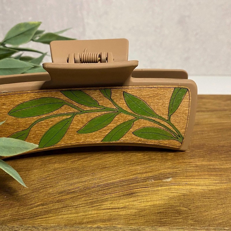 Wooden Hair Clip - Etsy