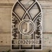 3D Double Layer Cathedral Window Monogram, Arch Window, Name Sign ...