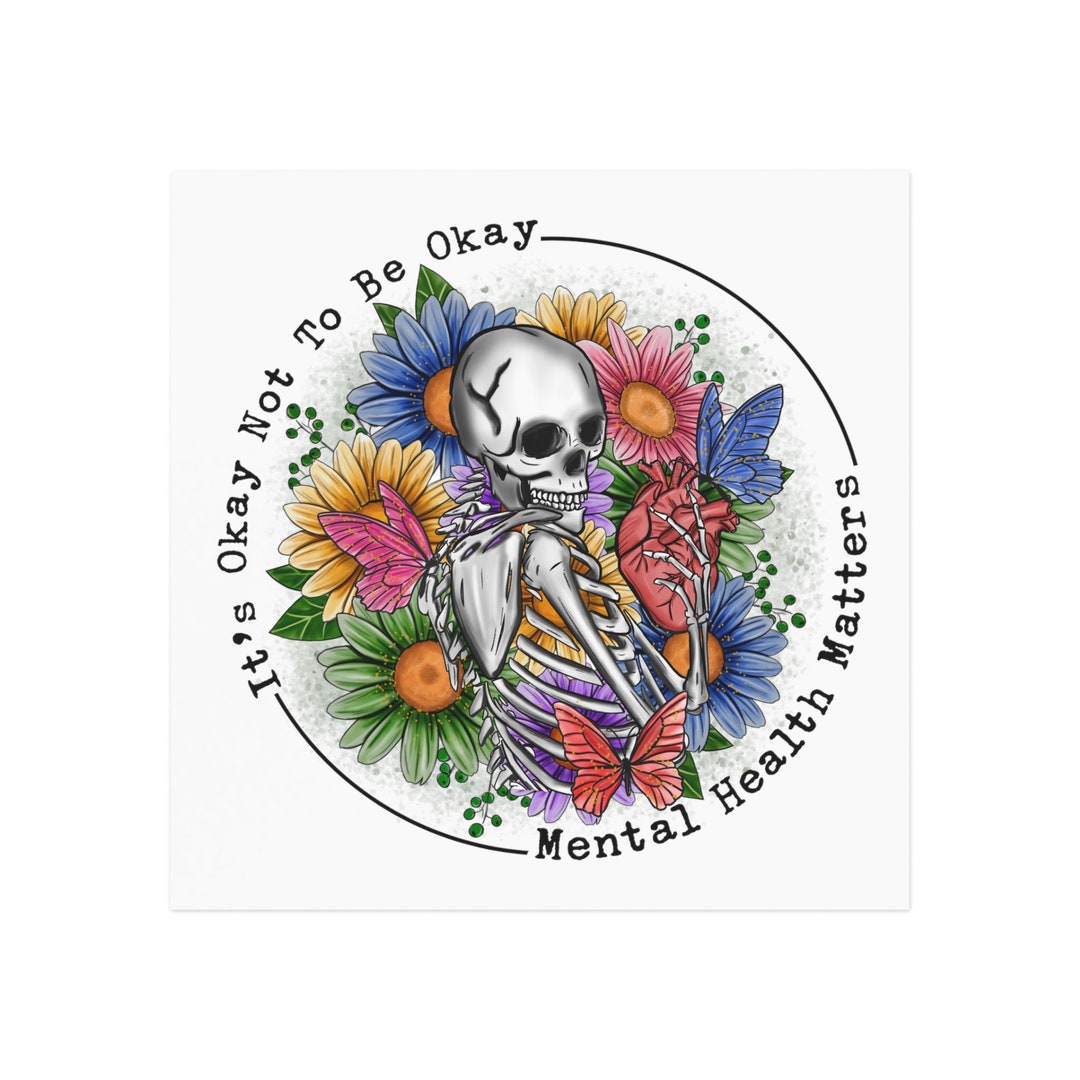 Square Magnet Mental Health Matters 2, Car Magnet, Fridge Magnet, Car ...