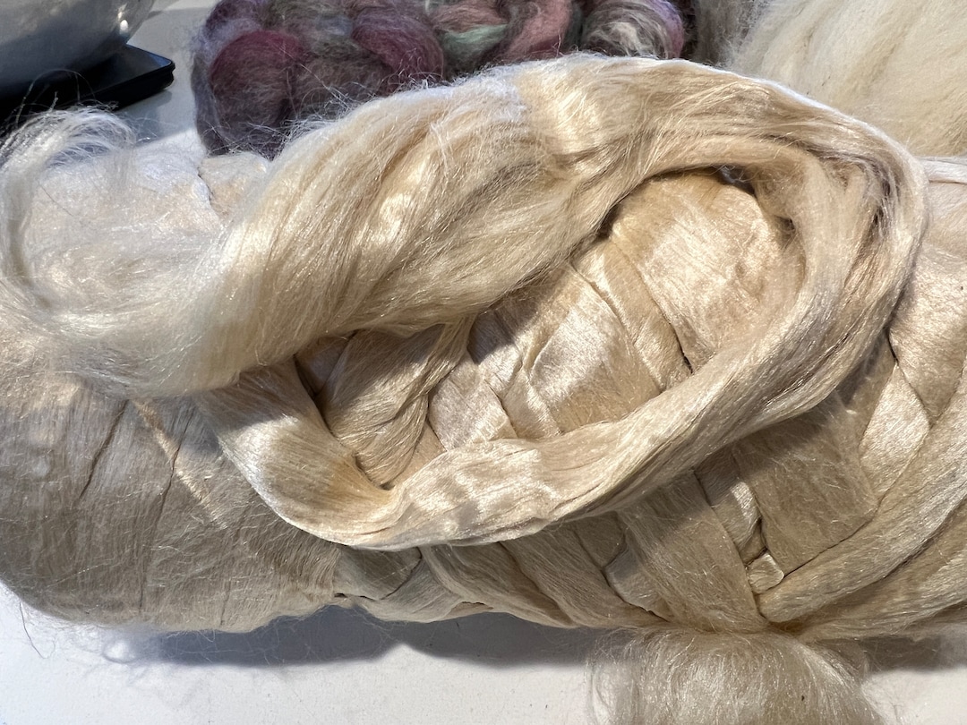 Tussah Silk for Blending, Dyeing, Weaving, Felting - Etsy