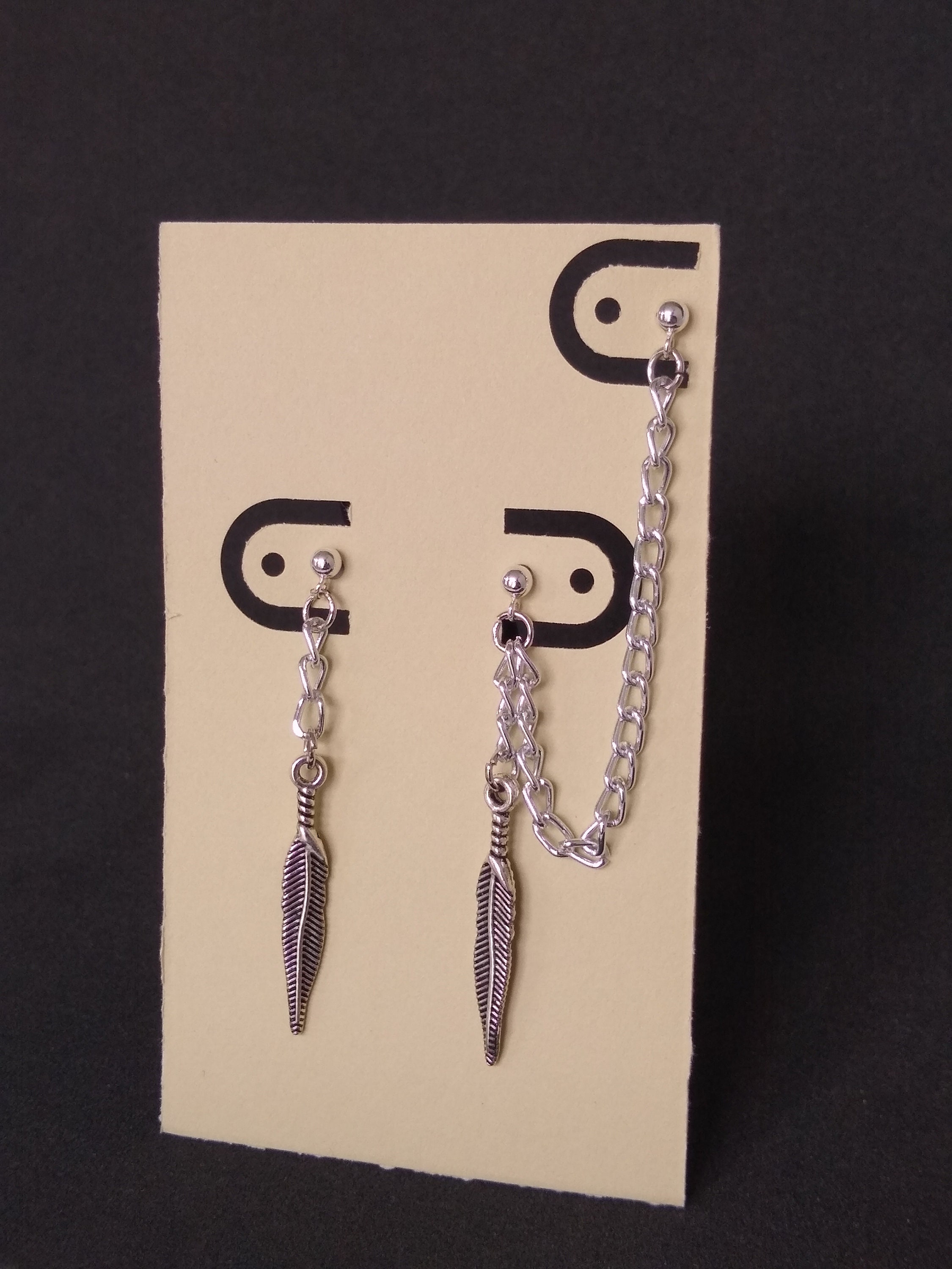 Helix to Lobe Chain Earring/helix Connected Chain - Etsy UK