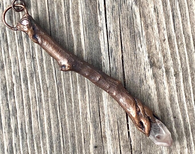 Gypsy Mini Wand | Lithium Quartz and Pink Tourmaline | Magical Fairy ...