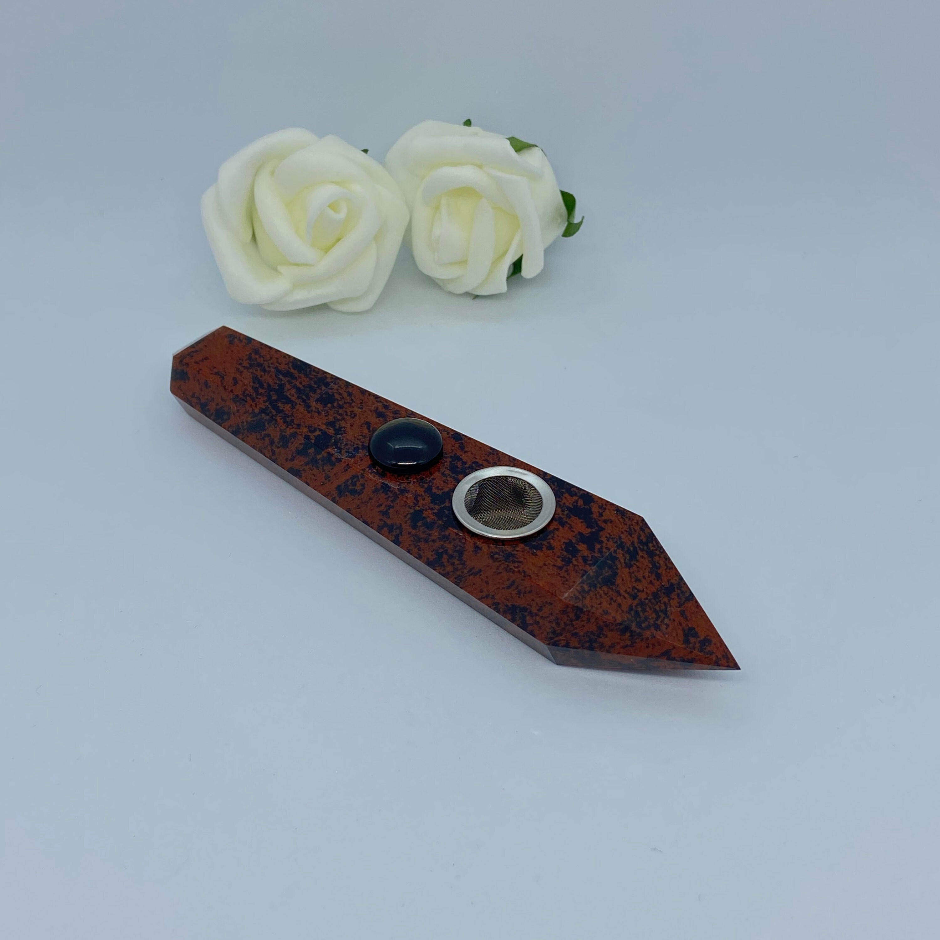 Red Obsidian Pipe Mahogany Obsidian Pipes Crystal Pipes for - Etsy UK