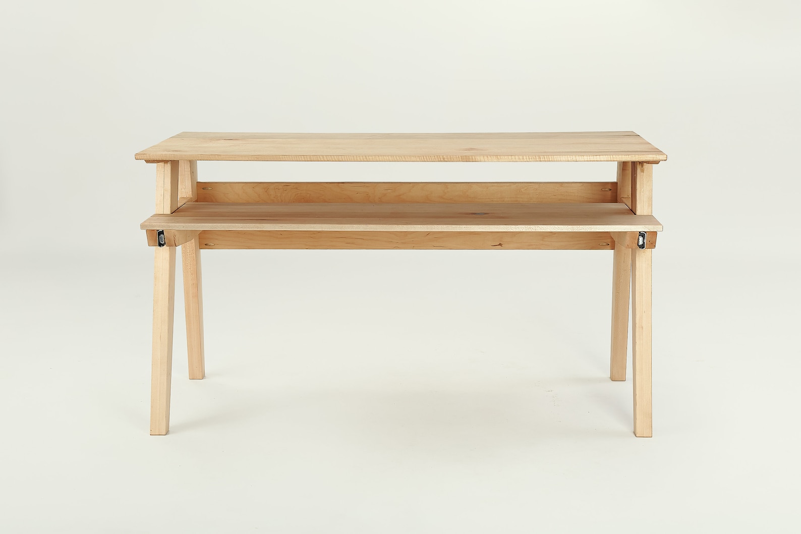Solid Maple Studio Desk With Piano Drawer - Etsy