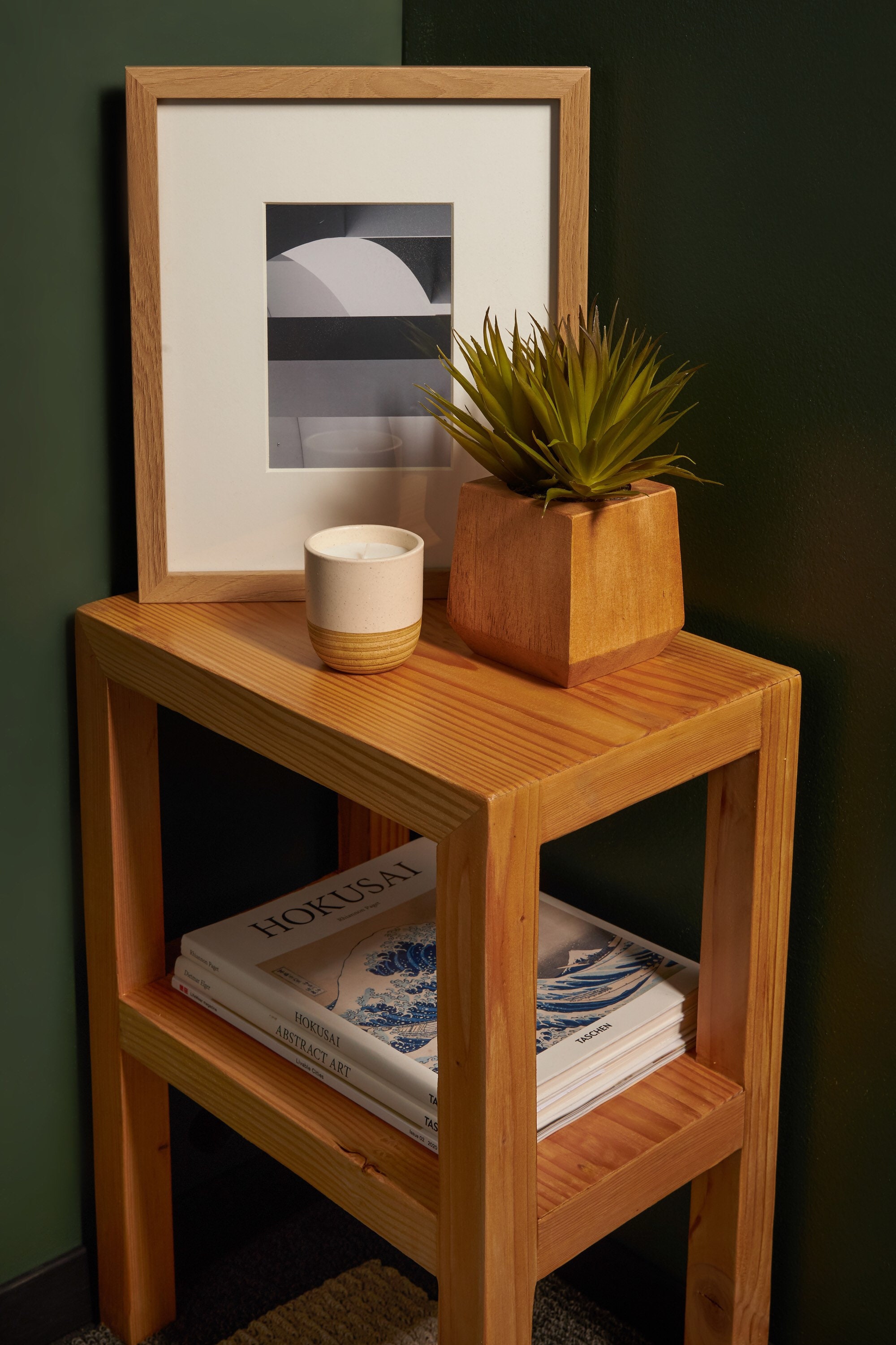 Nicoles Solid Wood Nightstand - Etsy
