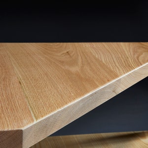 Solid Oak Triangular Side Table/ Nightstand/ Corner Table - Etsy