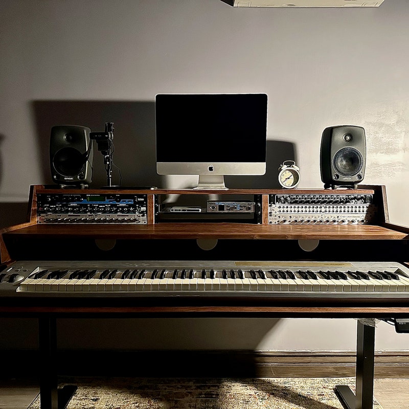Studio Desk With Keyboard Tray - Etsy