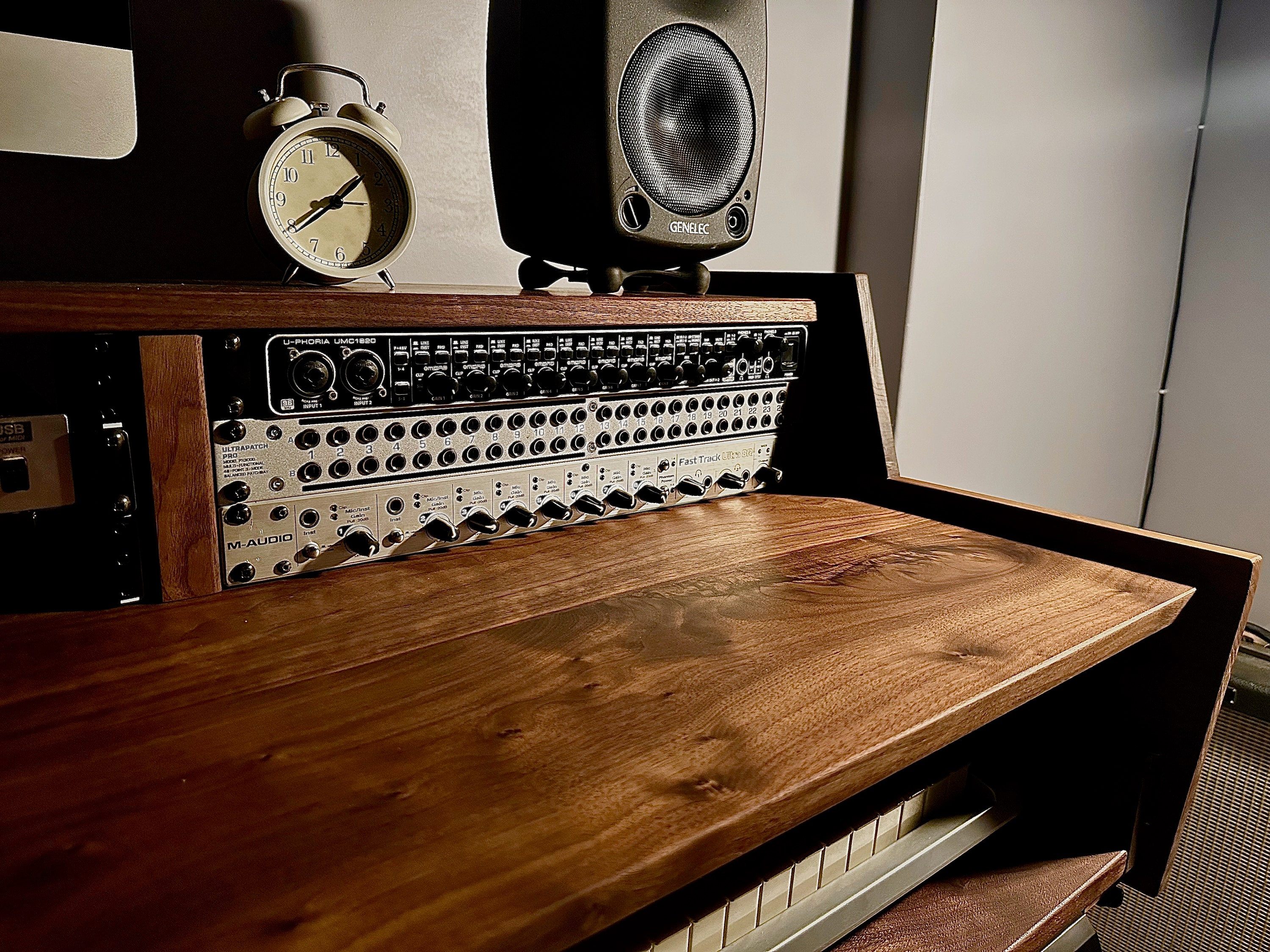 Solid Sit-stand Walnut Studio Desk (customizable) - Etsy