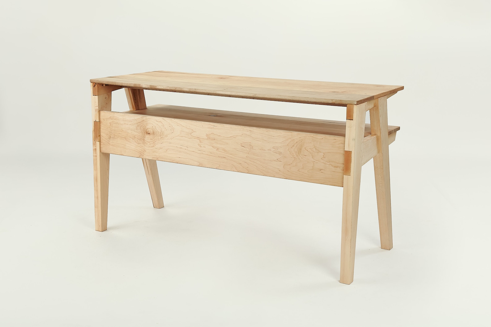 Solid Maple Studio Desk With Piano Drawer - Etsy