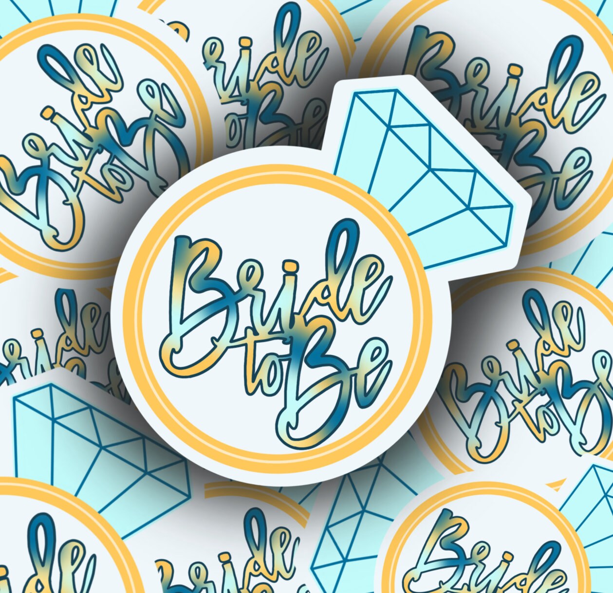 Bride to Be Sticker Bride to Be Engaged Laptop Sticker | Etsy