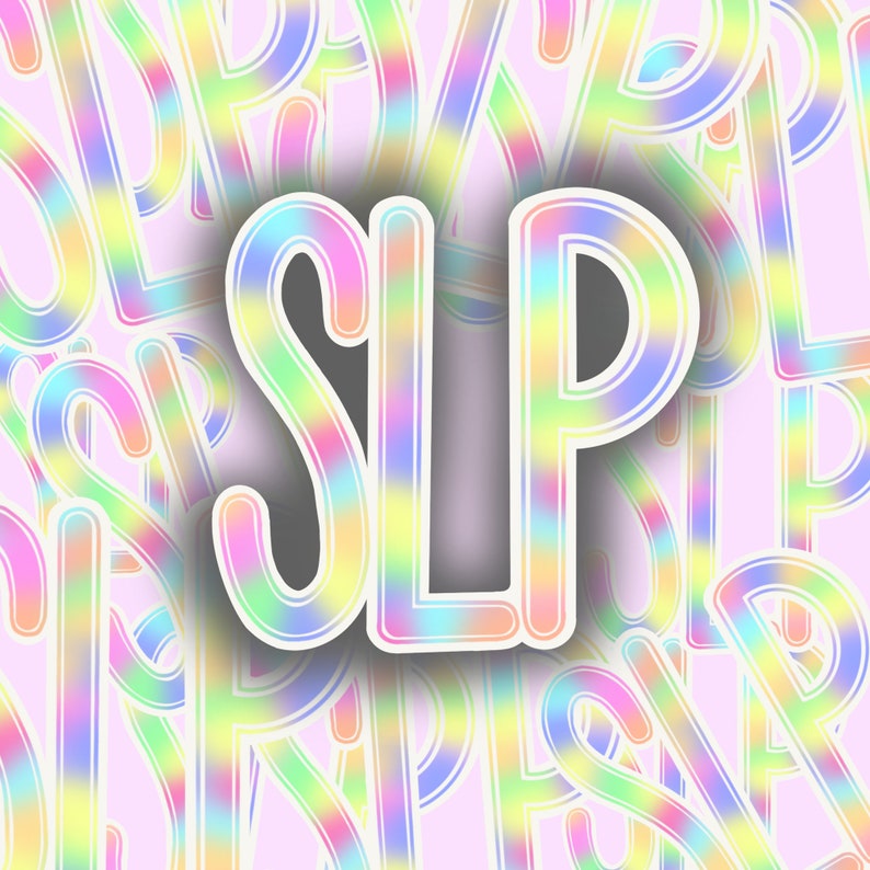 SLP Sticker, SLP, Speech Language Pathology, Laptop Sticker, College ...