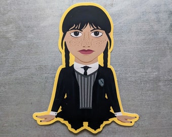 Wednesday Addams Sticker - Etsy