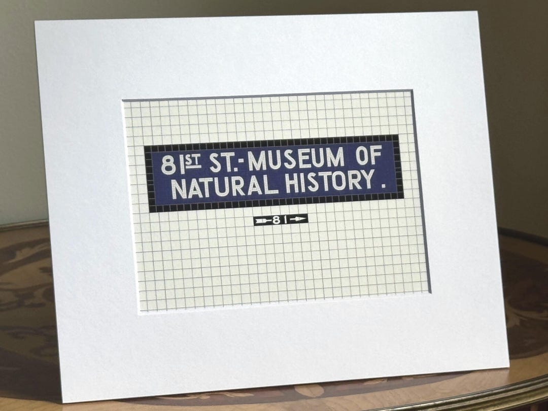 NYC Subway Art Print - 81st Street - Museum of Natural History | IND ...
