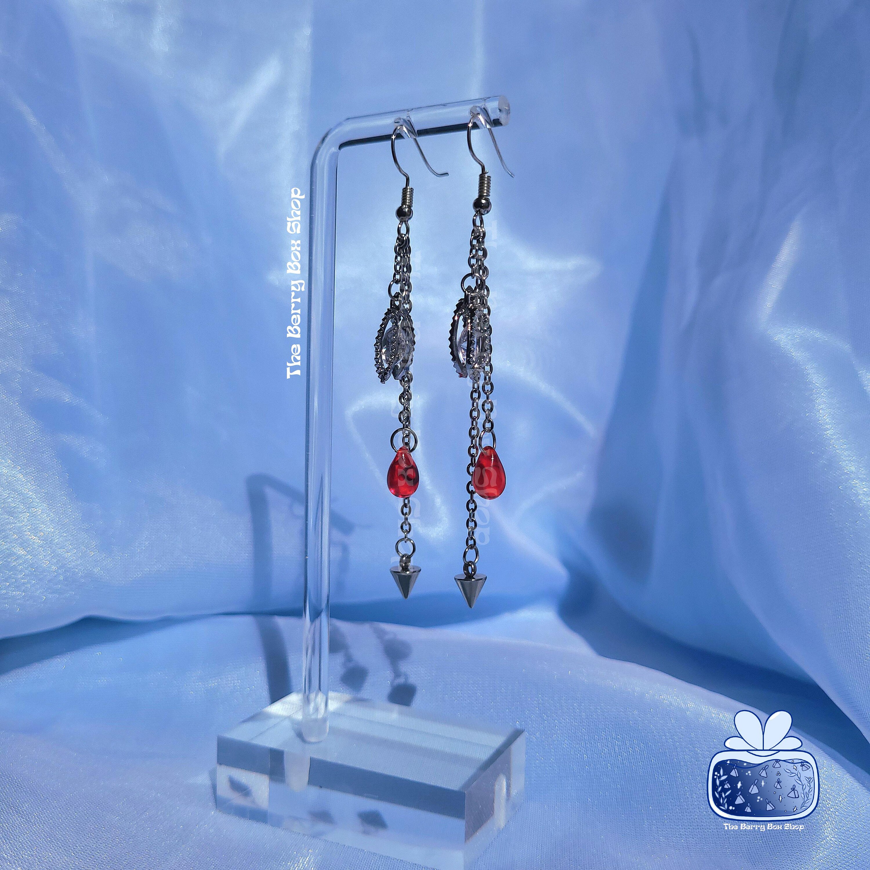 Grunge Chain Earrings Alt Goth Punk Edgy Silver by the - Etsy