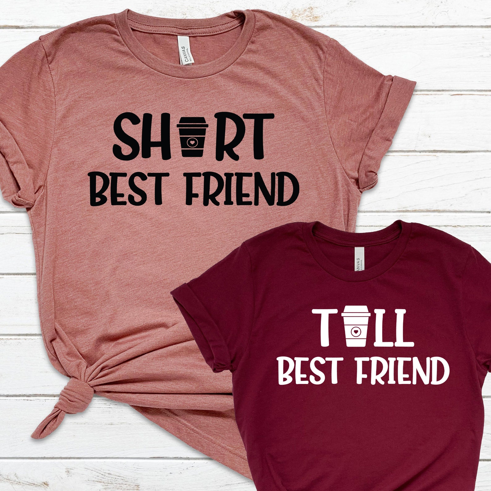 Best Friend Shirts Tall Best Friend Short Best Friend - Etsy