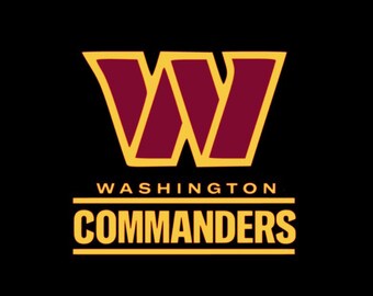 Washington Commanders Vinyl Window Sticker - Etsy