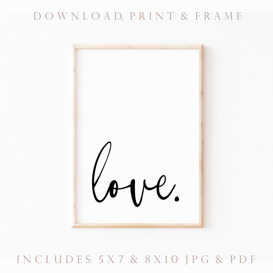 Love Printable. Love Print. Love Printable Wall Art. Love Print Wall ...