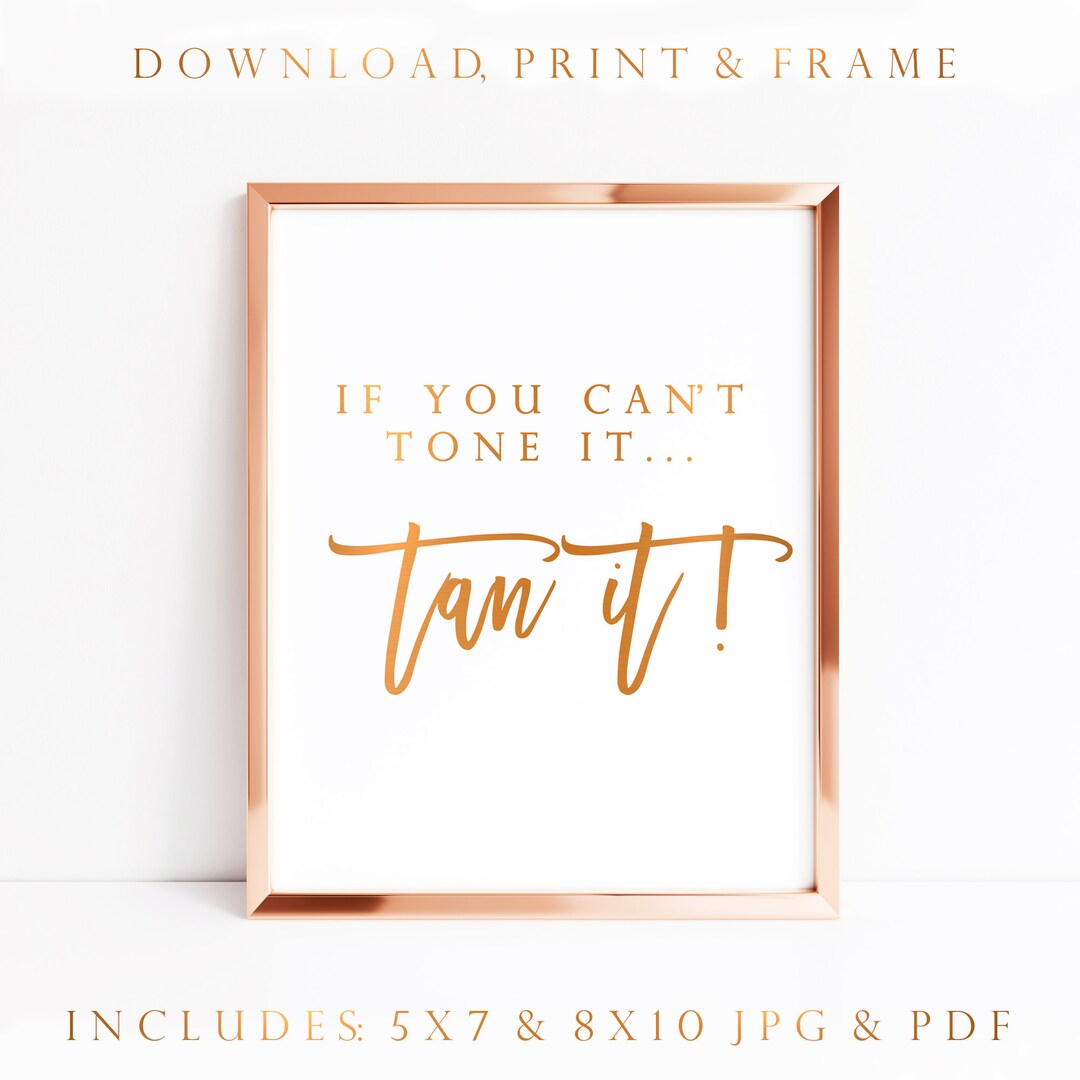 Printable Tanning Sign. Tanning Salon Decor. Spray Tan Business ...