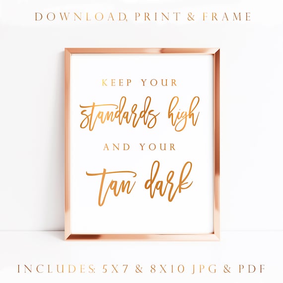 Printable Tanning Sign. Tanning Salon Decor. Spray Tan | Etsy