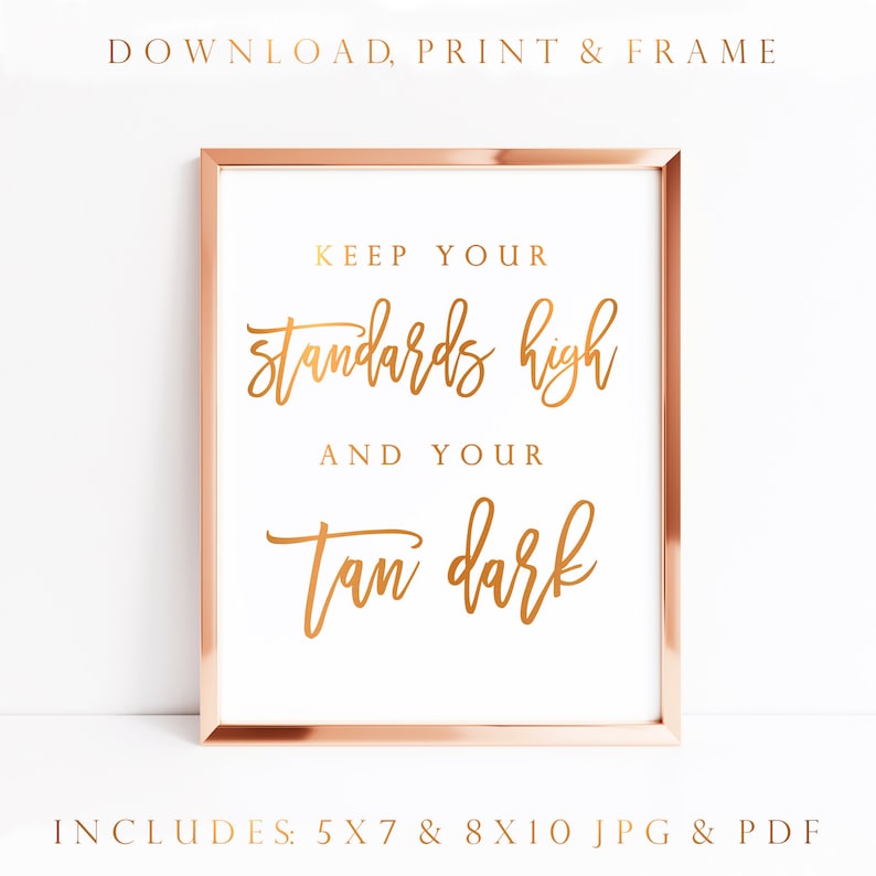 Printable Tanning Sign. Tanning Salon Decor. Spray Tan - Etsy