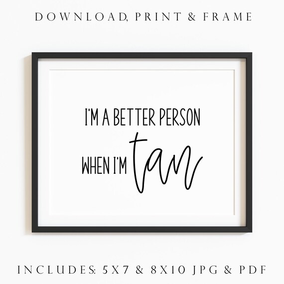 Printable Tanning Sign. Tanning Salon Decor. Spray Tan - Etsy