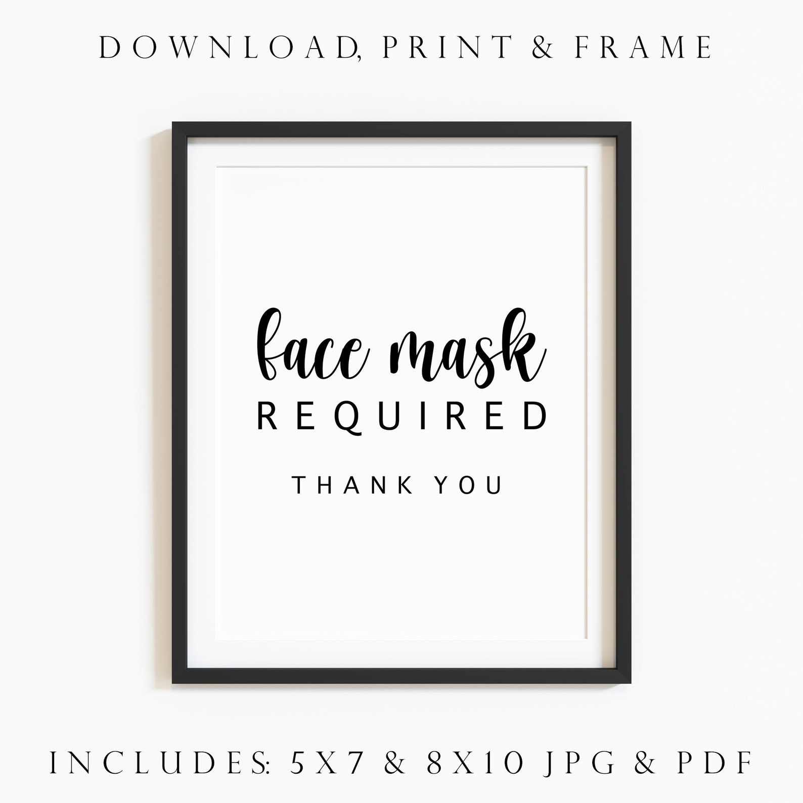 Face Mask Required Printable. Face Mask Required Sign. Face Mask Sign ...