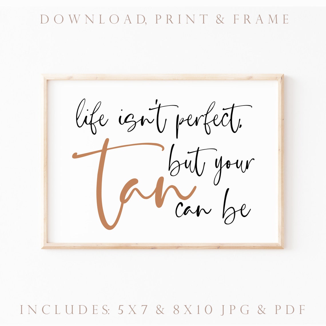 Printable Tanning Sign. Tanning Salon Decor. Spray Tan Business ...