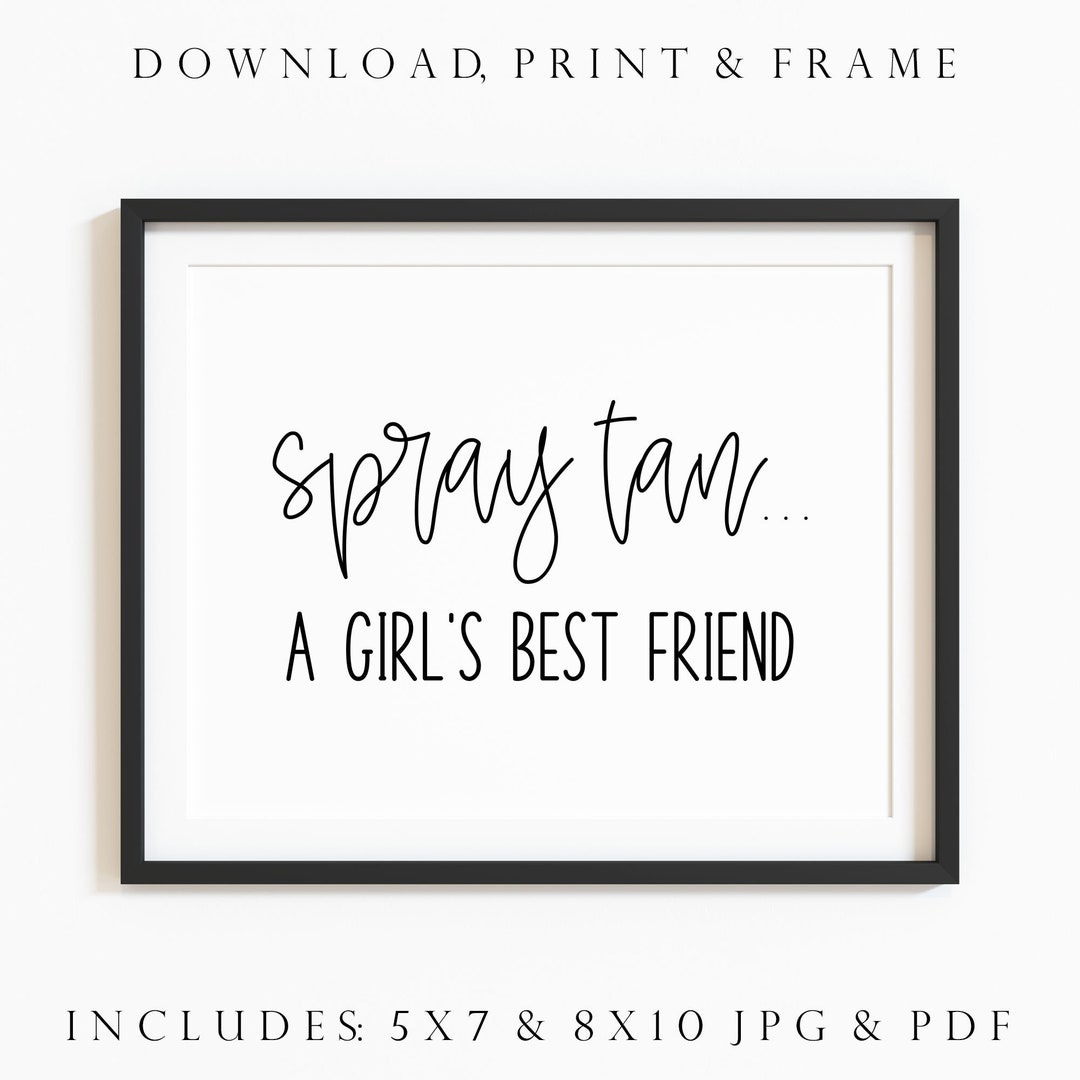 Printable Tanning Sign. Tanning Salon Decor. Spray Tan Business ...