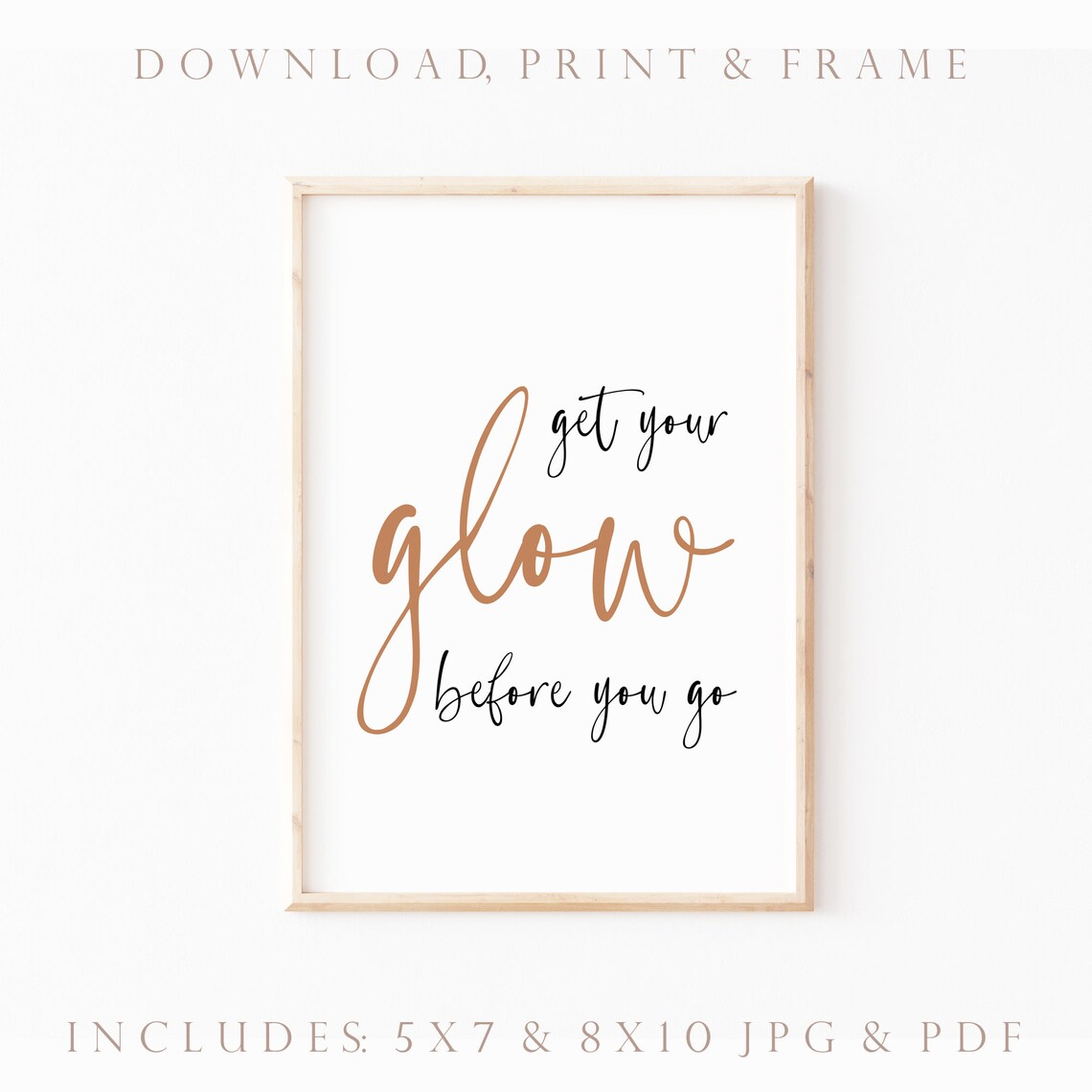 Printable Tanning Sign. Tanning Salon Decor. Spray Tan | Etsy