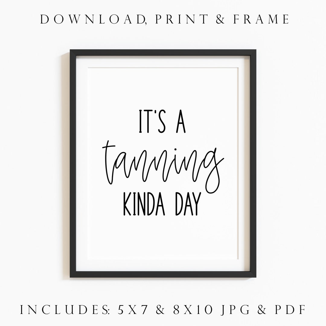 Printable Tanning Sign. Tanning Salon Decor. Spray Tan Business ...