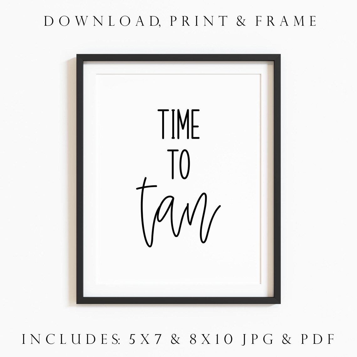 Printable Tanning Sign. Tanning Salon Decor. Spray Tan Business ...